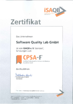 Accreditations & Certificates: Software Quality Lab Academy